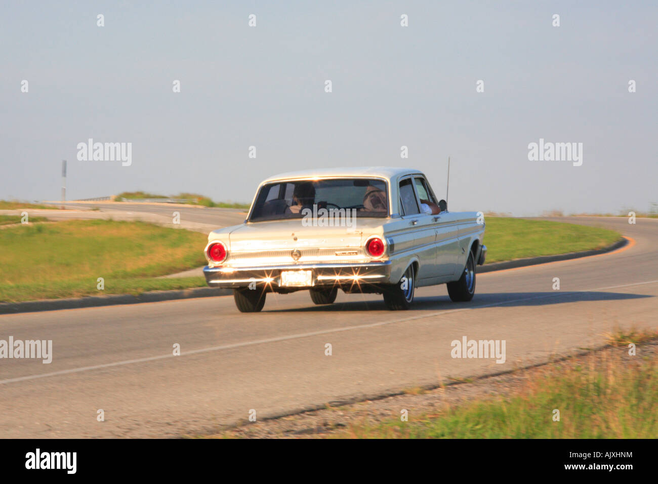 an old car on route 66 in central illinois usa Stock Photo - Alamy