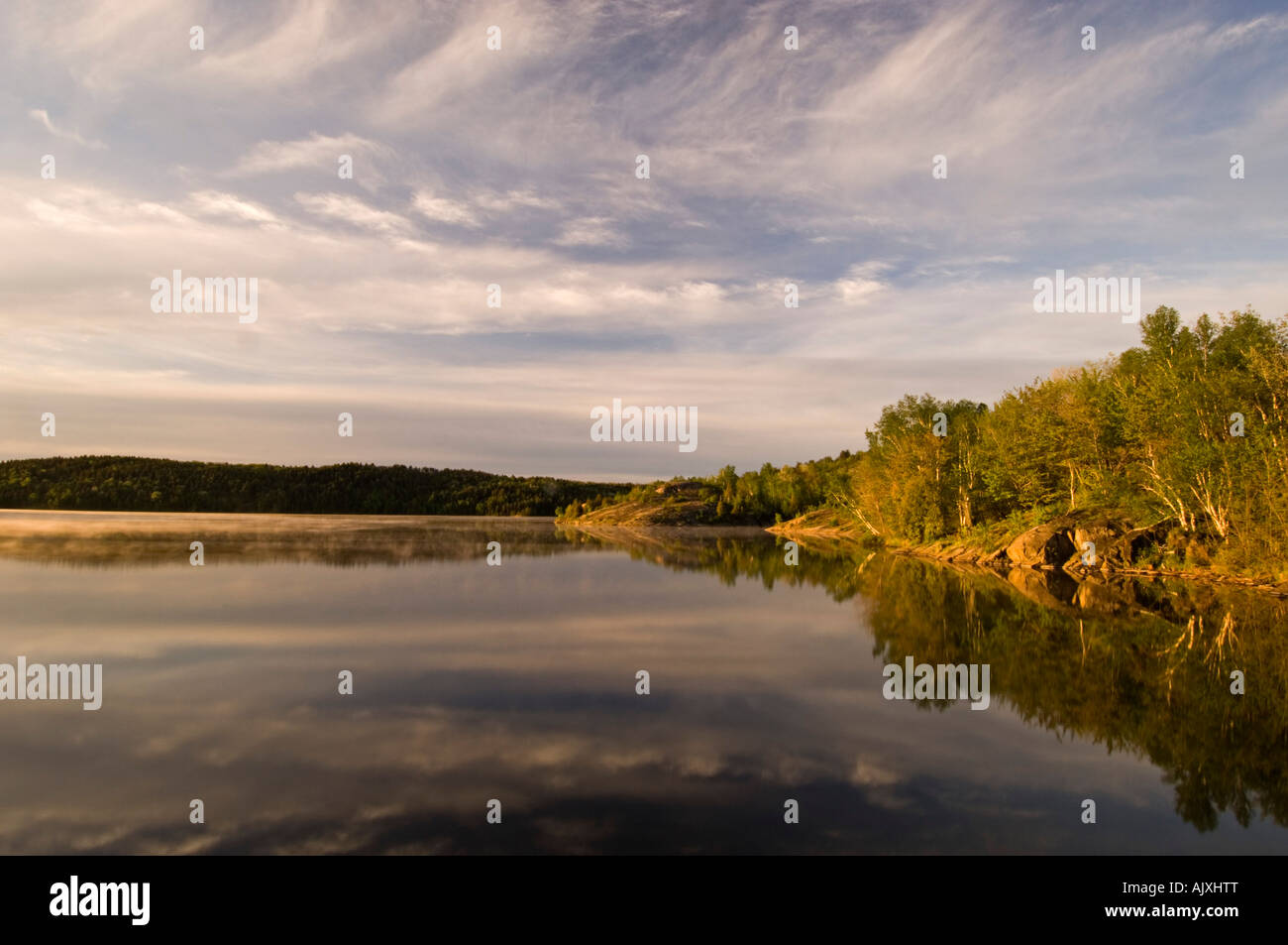 Simon Lake at dawn, Greater Sudbury, Ontario, Canada Stock Photo - Alamy
