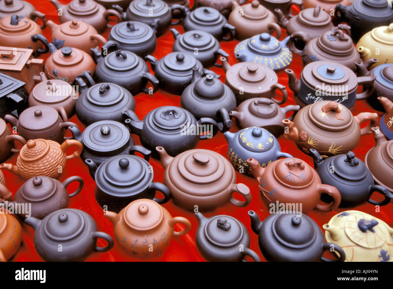 Asia, China, Xian. Traditional Chinese tea pots Stock Photo - Alamy