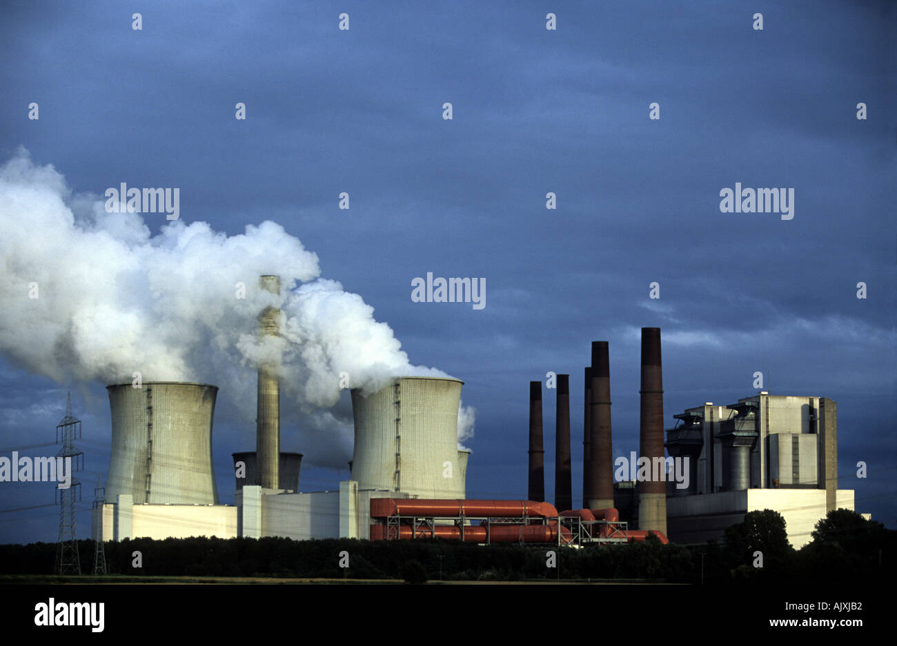 Neurath coal-fired power station, Grevenbroich near Cologne, North ...
