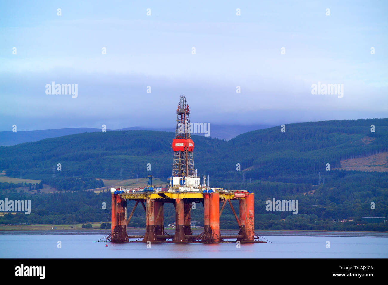 Trancsocean explorer oil rig Inverness scotland oil rigs being ...