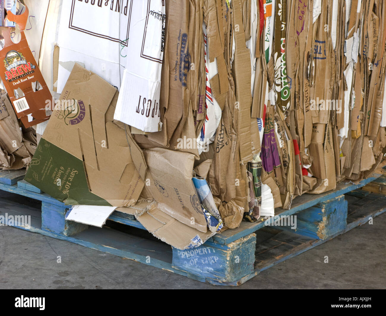 Flattened cardboard boxes ready for recycler PCC Market Fremont ...
