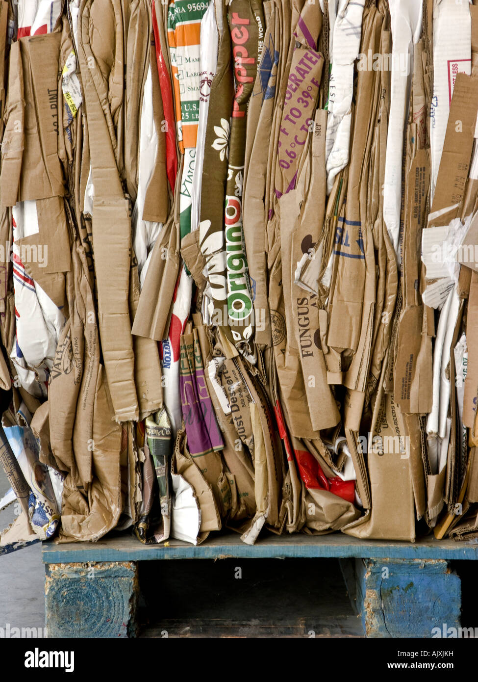 Flattened cardboard boxes ready for recycler PCC Market Fremont ...