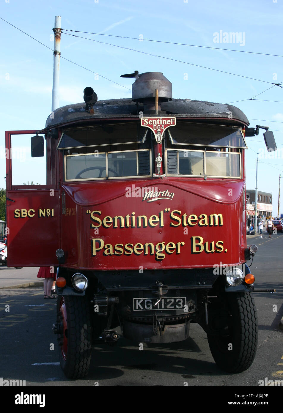 Sentinel Steam Passenger Bus Stock Photo - Alamy