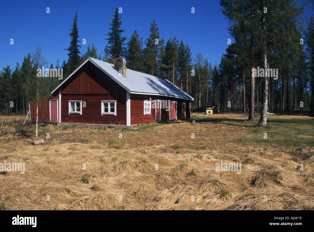 Traditional house Finland Stock Photo - Alamy