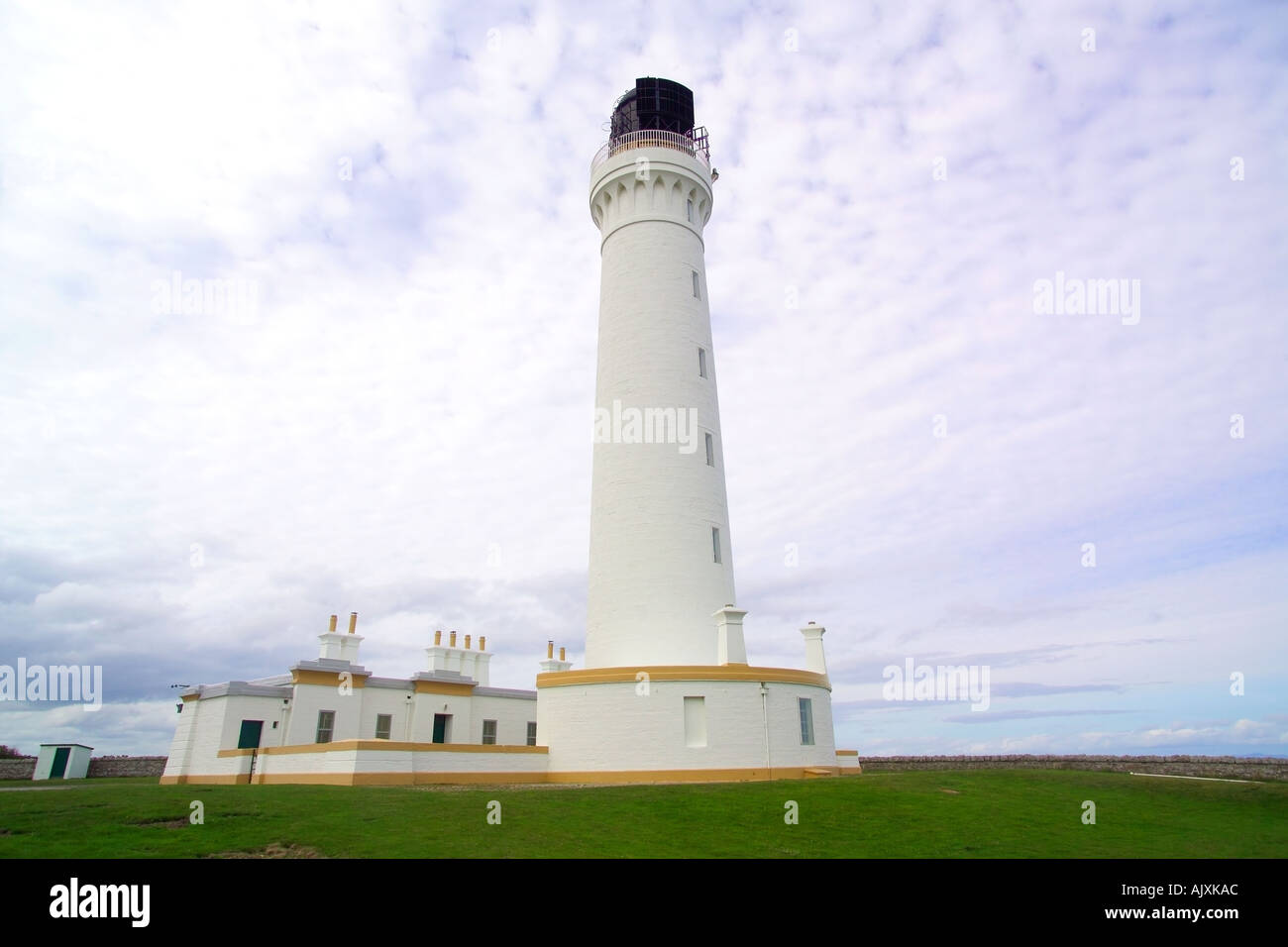 Covesea Skerries Lighthouse Moray Firth Scotland Stock Photo - Alamy