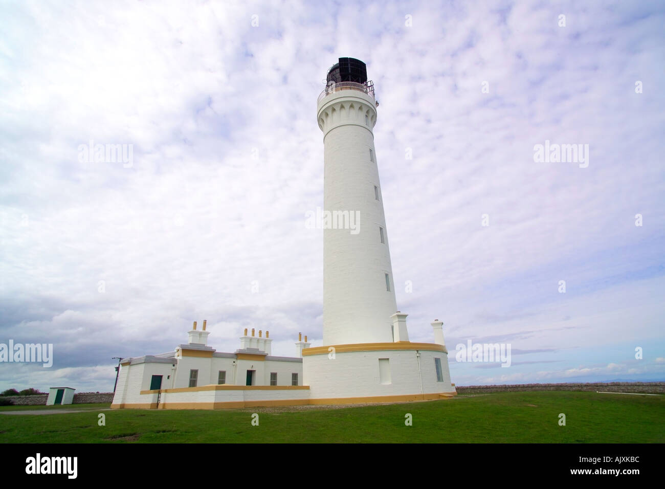 Covesea Skerries Lighthouse Moray Firth Scotland Stock Photo - Alamy