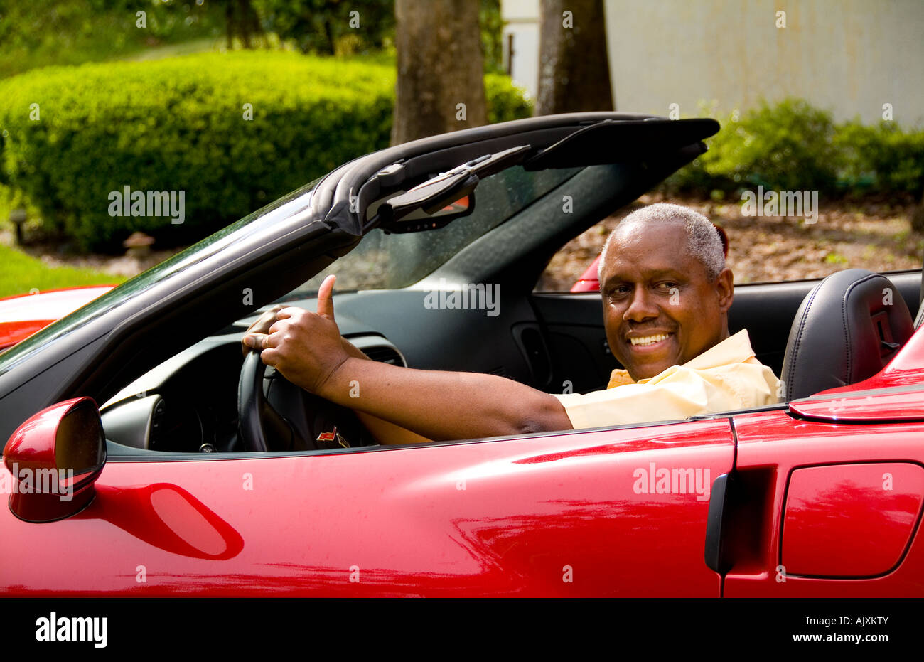 Successful retired senior black african american man aged 70s relaxing ...