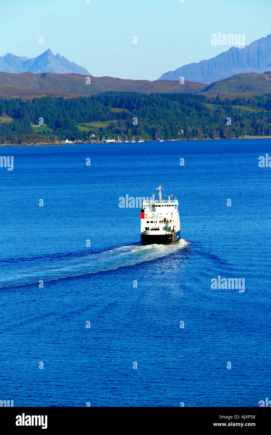 Isle of Skye ferry from Mallaig to Skye crossing the Sound of Sleat ...