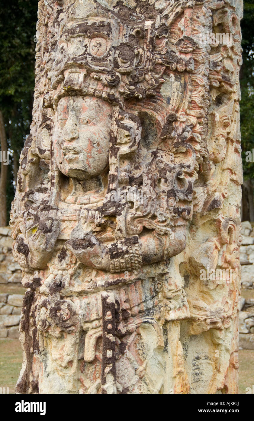 Close up of the old mask ruins of 18 Robbat the 13th ruler of who ruled ...