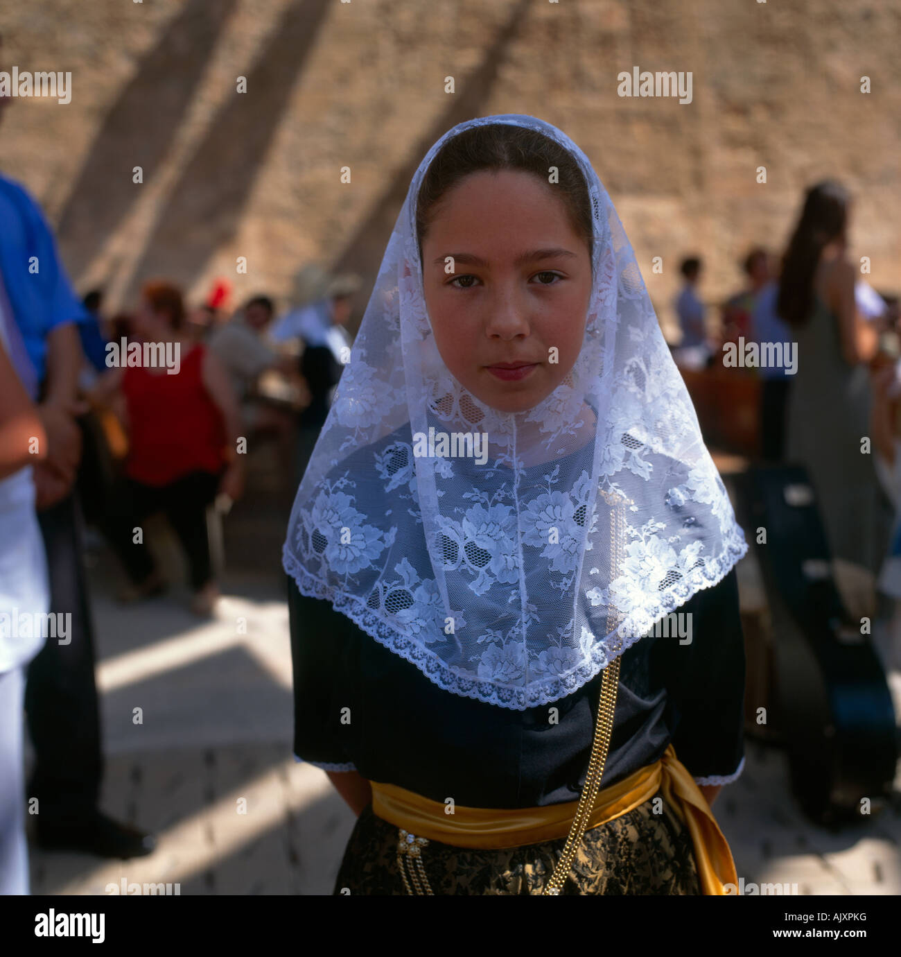 Palma Majorca ( Mallorca ) Balearic Islands Spain Girl In Majorcan ...
