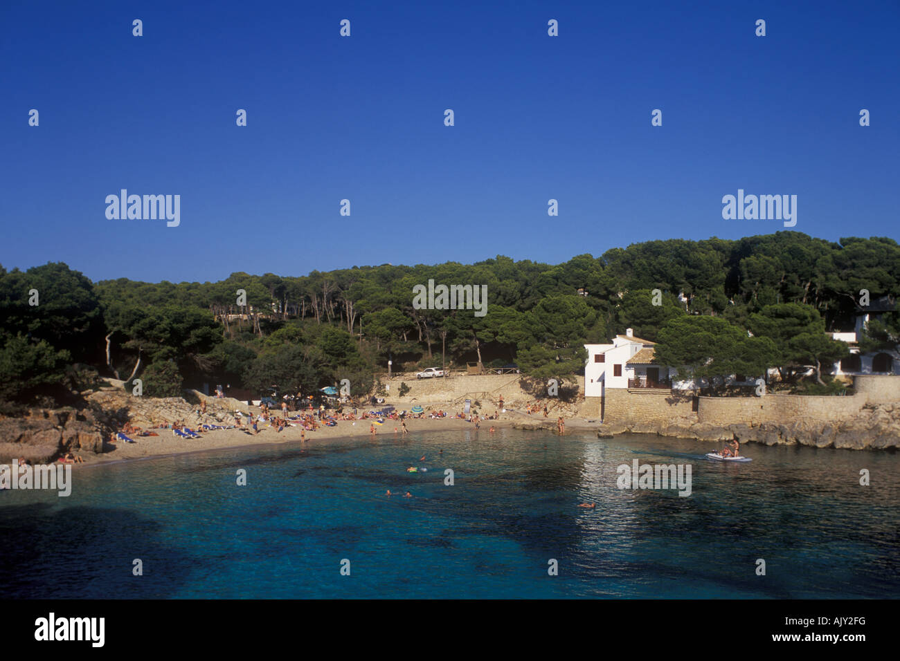 Cala Rajada Ratjada scene small popular cala bay with beach and ...