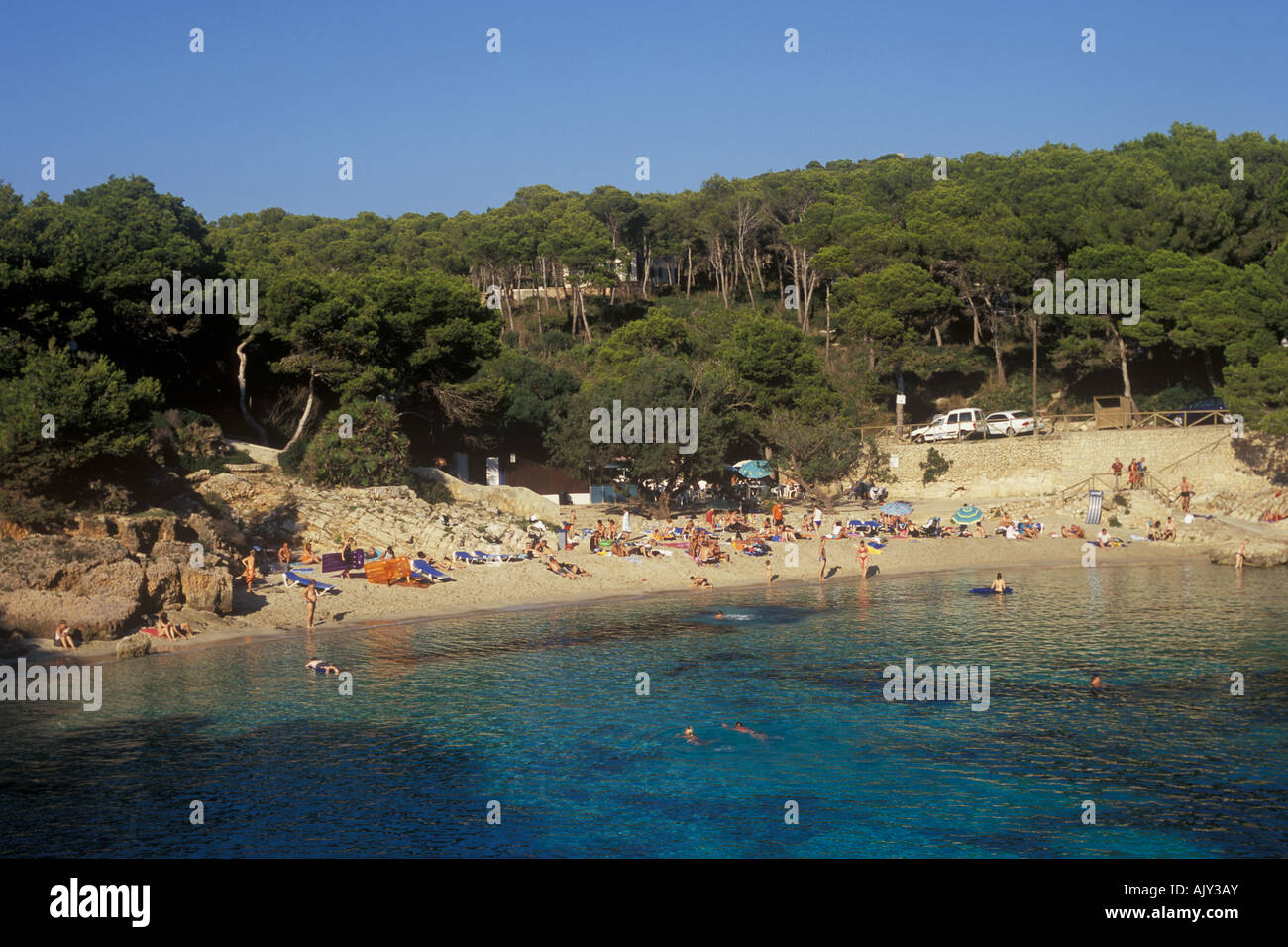 Cala Rajada Ratjada scene small popular cala bay with beach and ...