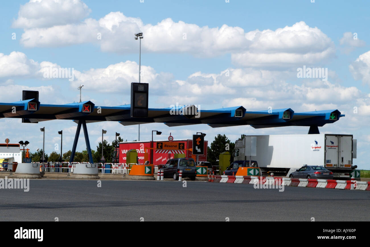 Motorway Autoroute Toll Booth Station Northern France Stock Photo - Alamy