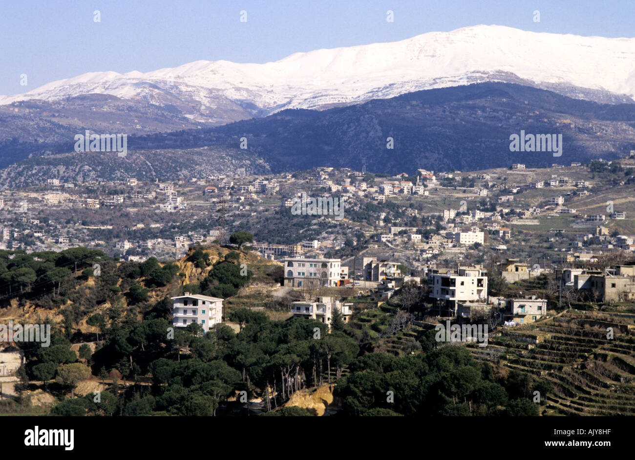 Mountains of the Metn Lebanon Stock Photo - Alamy
