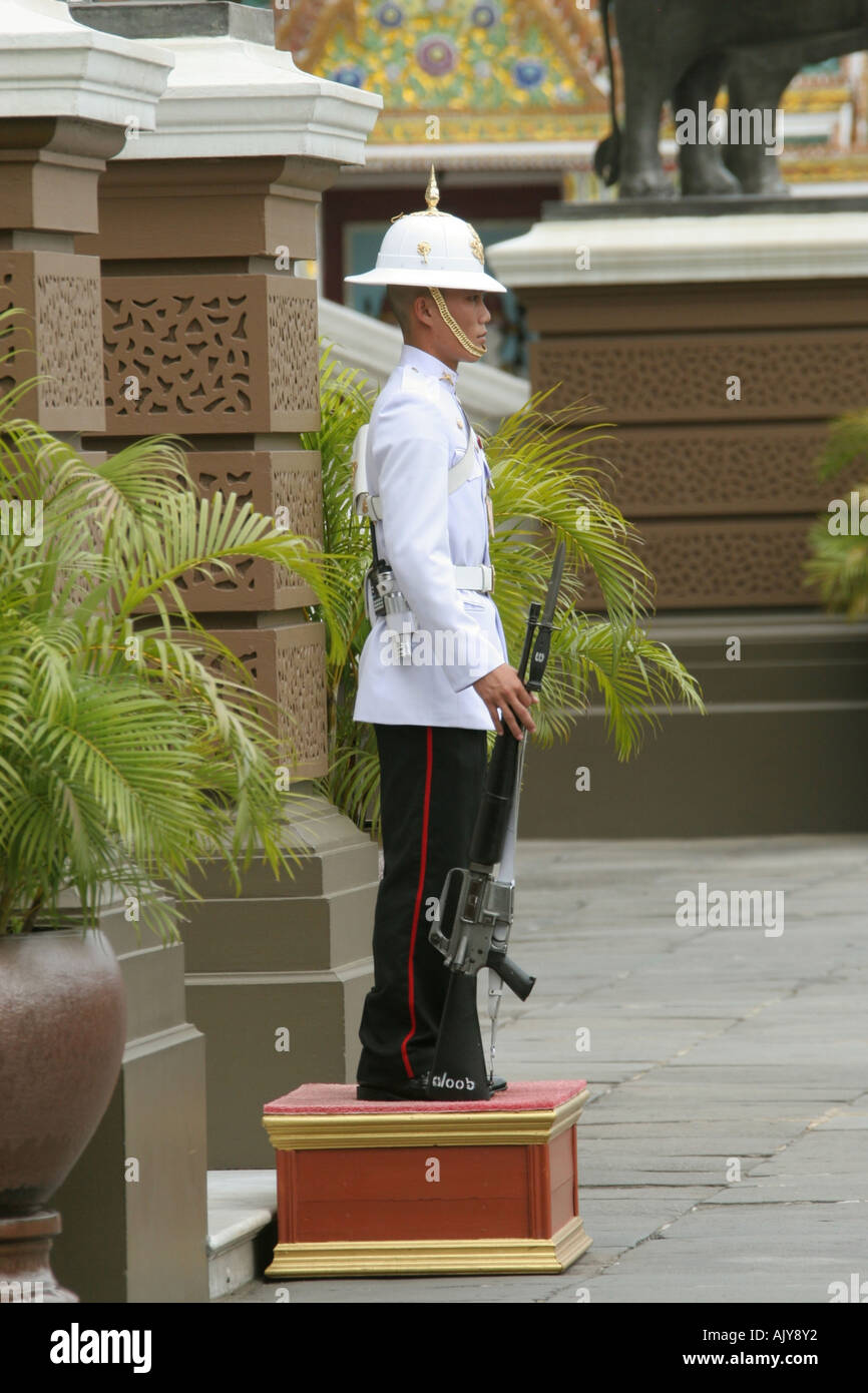 Thai security guard stands hi-res stock photography and images - Alamy