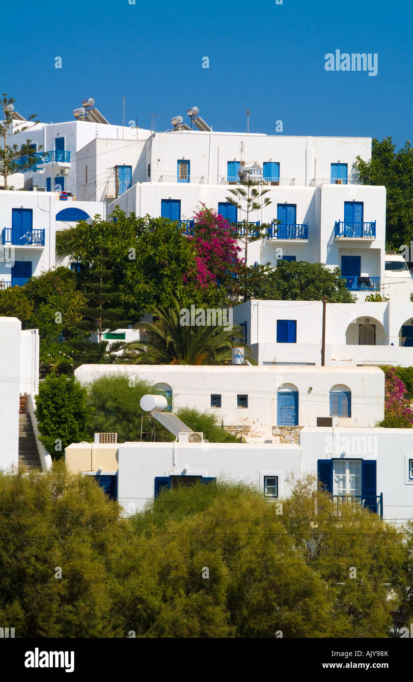 Beautiful island of Paros Greece in Greek Islands and beautiful white ...