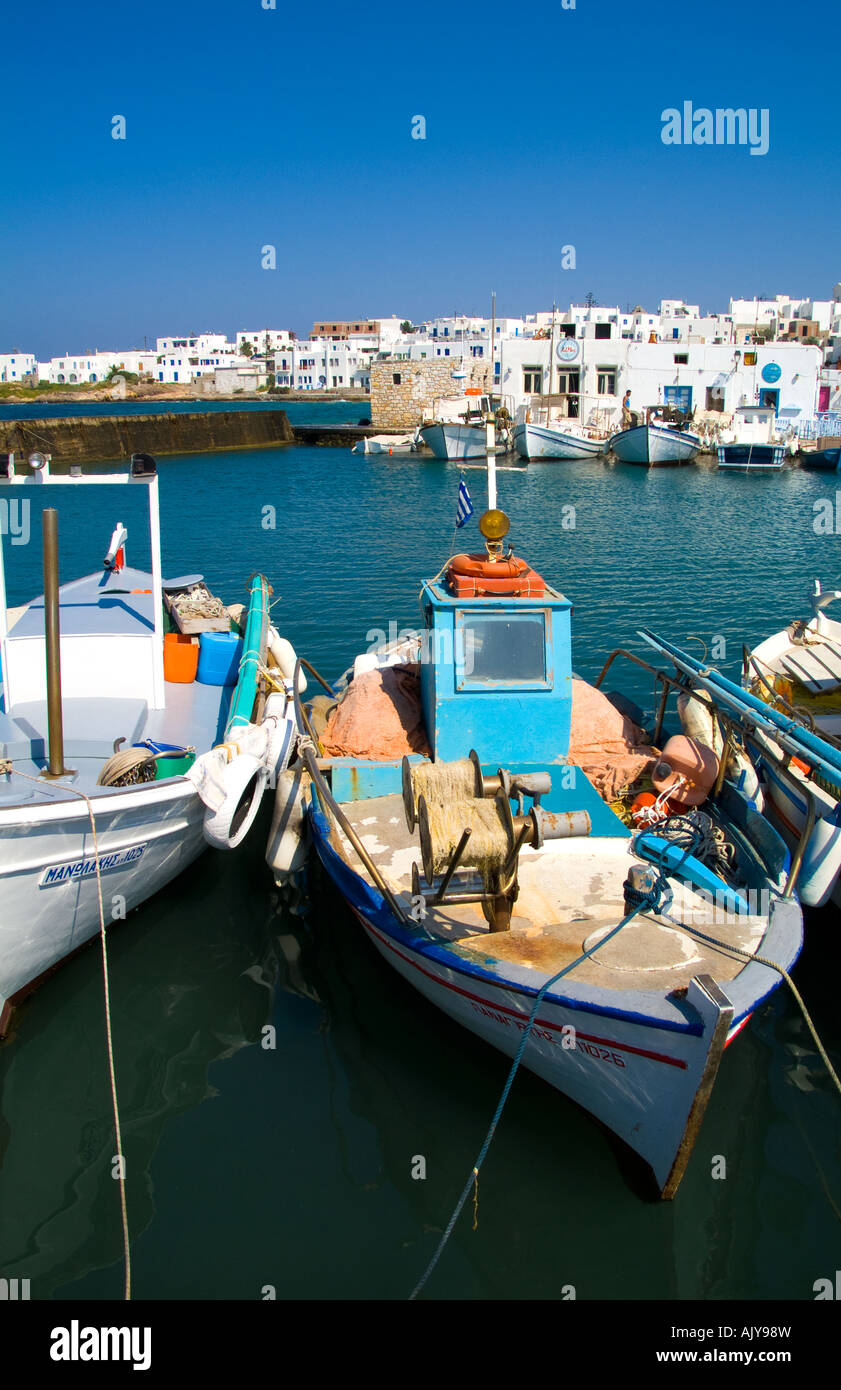 Beautiful island of Paros Greece in Greek Islands and beautiful harbour ...