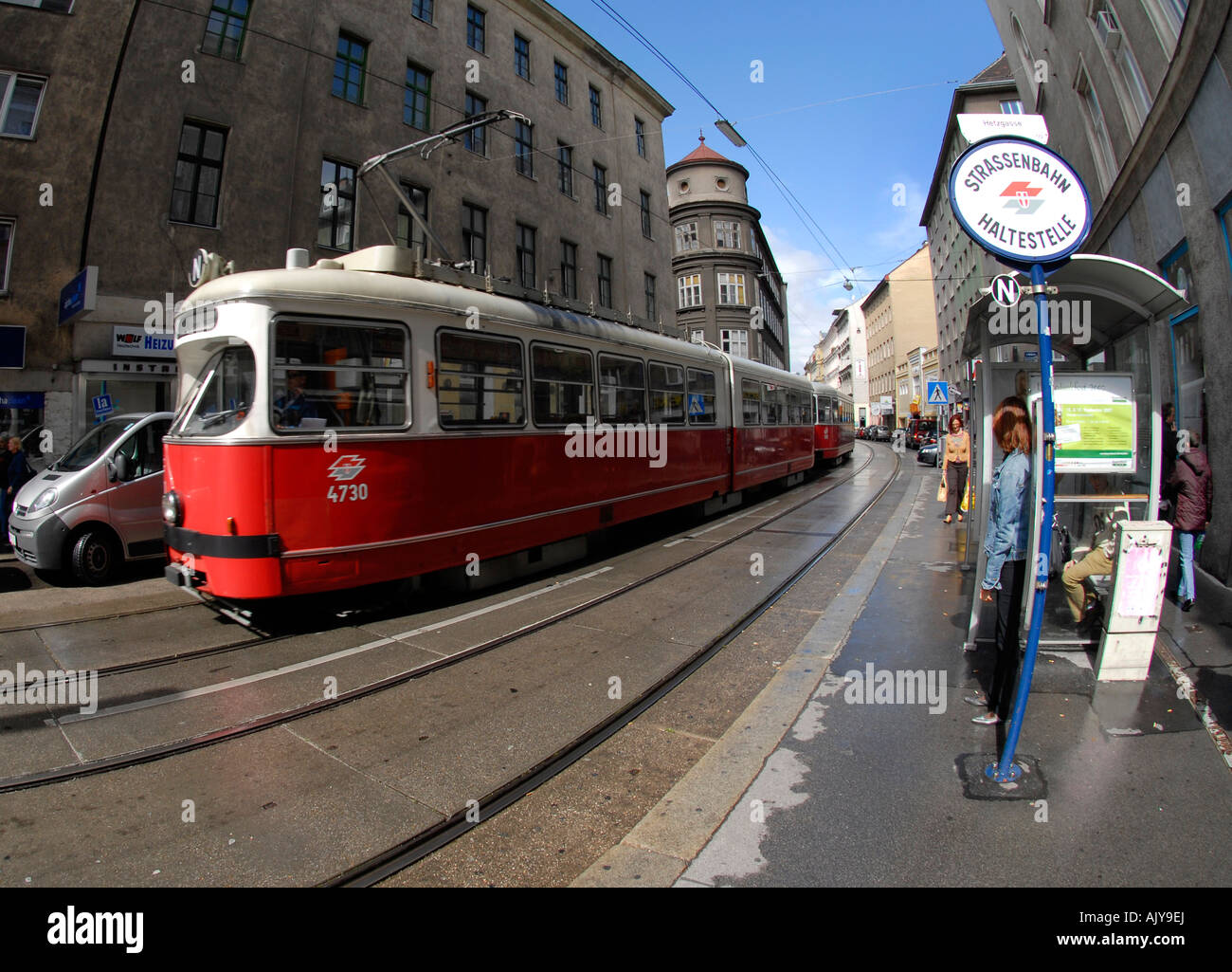 Tram operating in the city Vienna Austria Stock Photo - Alamy