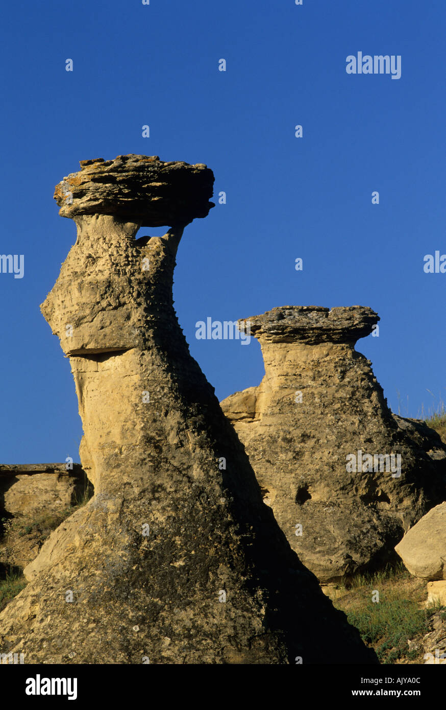 Hoodoos Writing On Stone Provincial Park Alberta Canada Stock Photo - Alamy