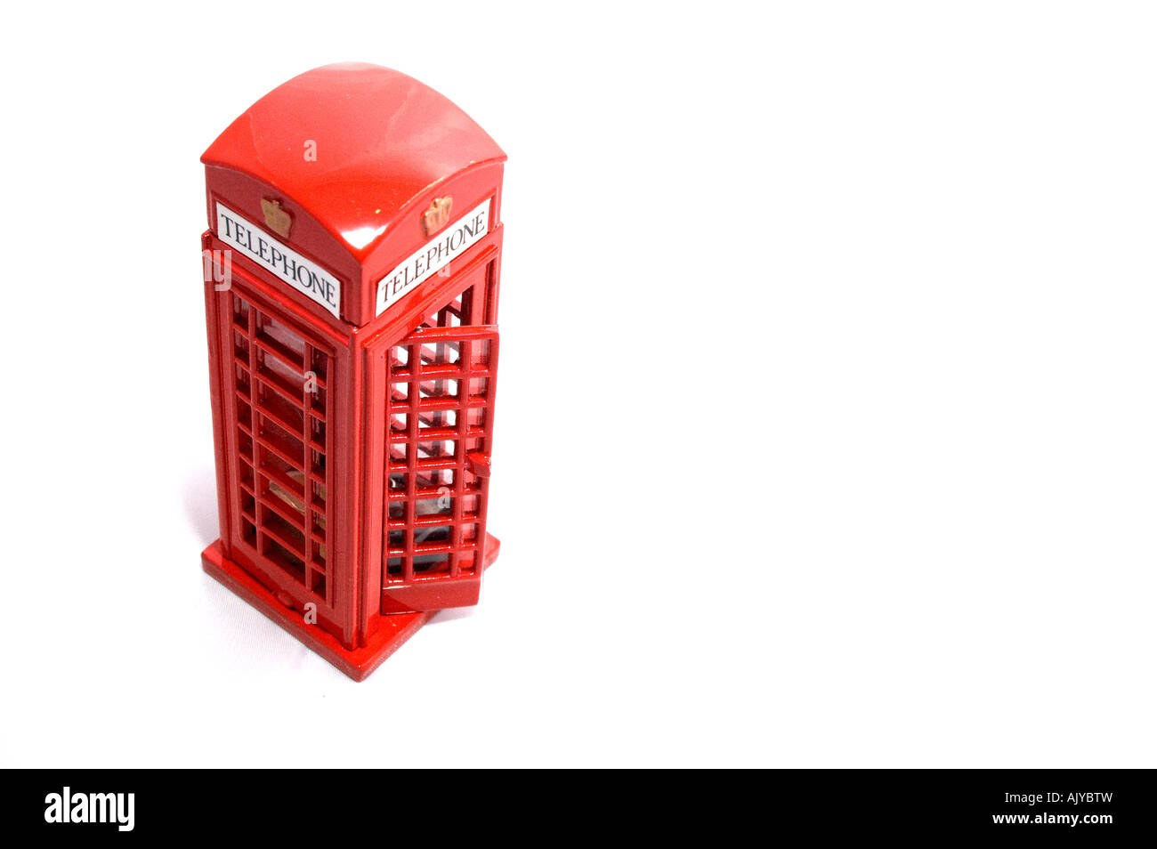 Red telephone box detail Cut Out Stock Images & Pictures - Alamy