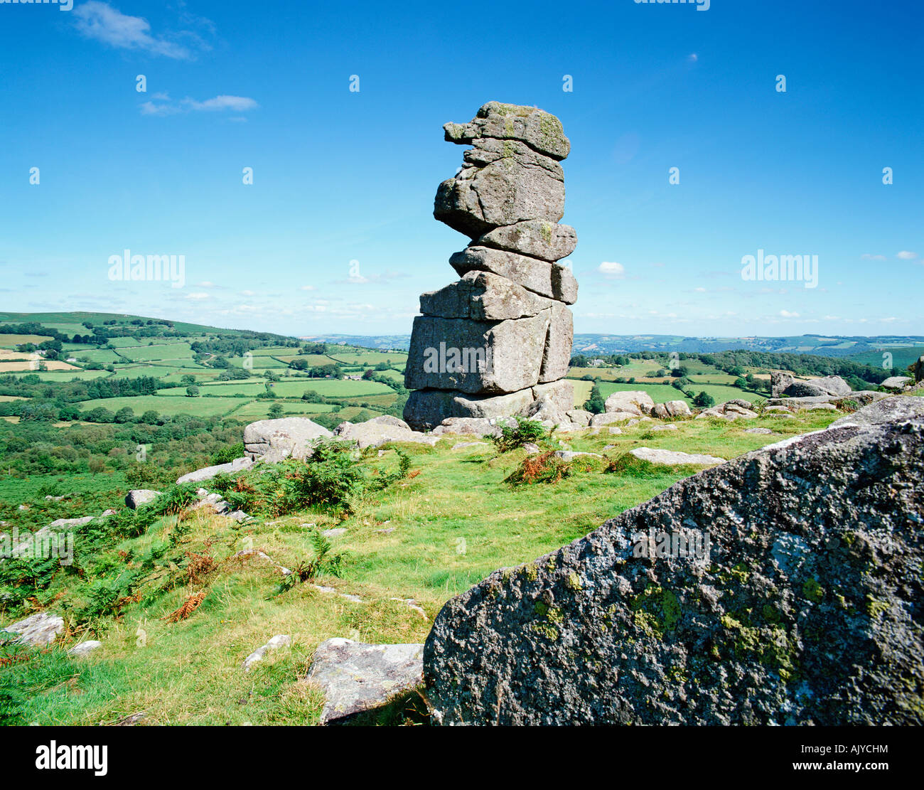 GB DEVON DARTMOOR BOWERMAN S NOSE HAYNE DOWN Stock Photo - Alamy
