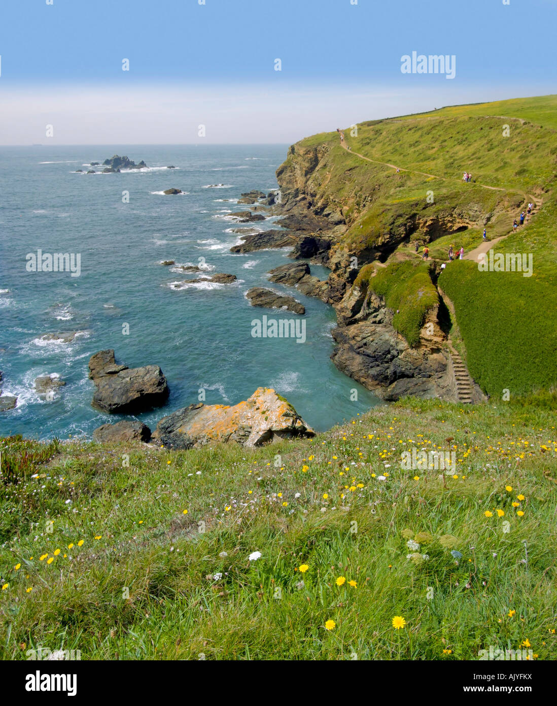 the lizard point the southernmost tip of land in england cornwall uk ...