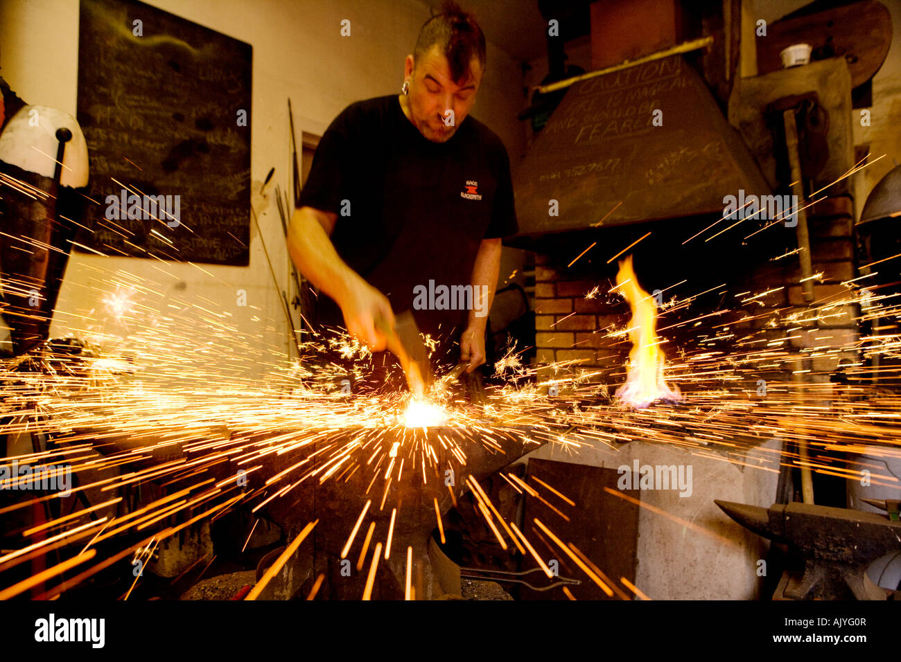 Castle forge blacksmith hi-res stock photography and images - Alamy