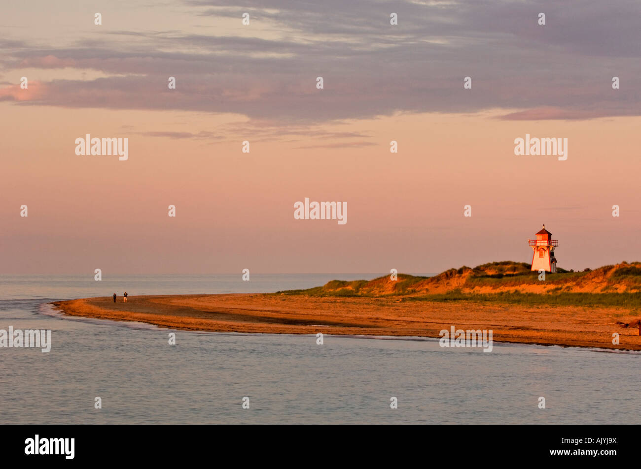Covehead Lighthouse in evening light, Prince Edward Island National ...