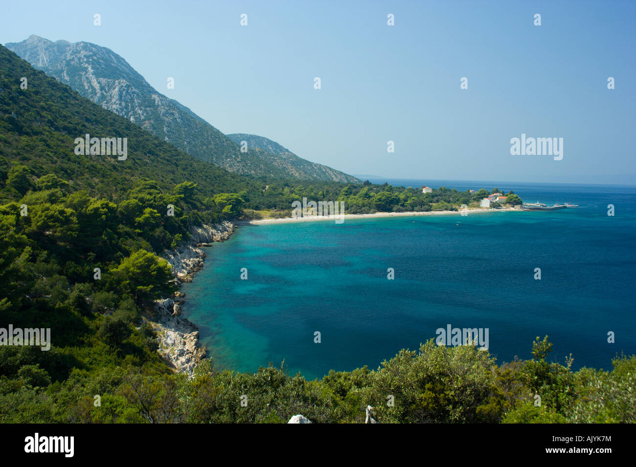 Duba Peljeska beach Croatia Stock Photo - Alamy