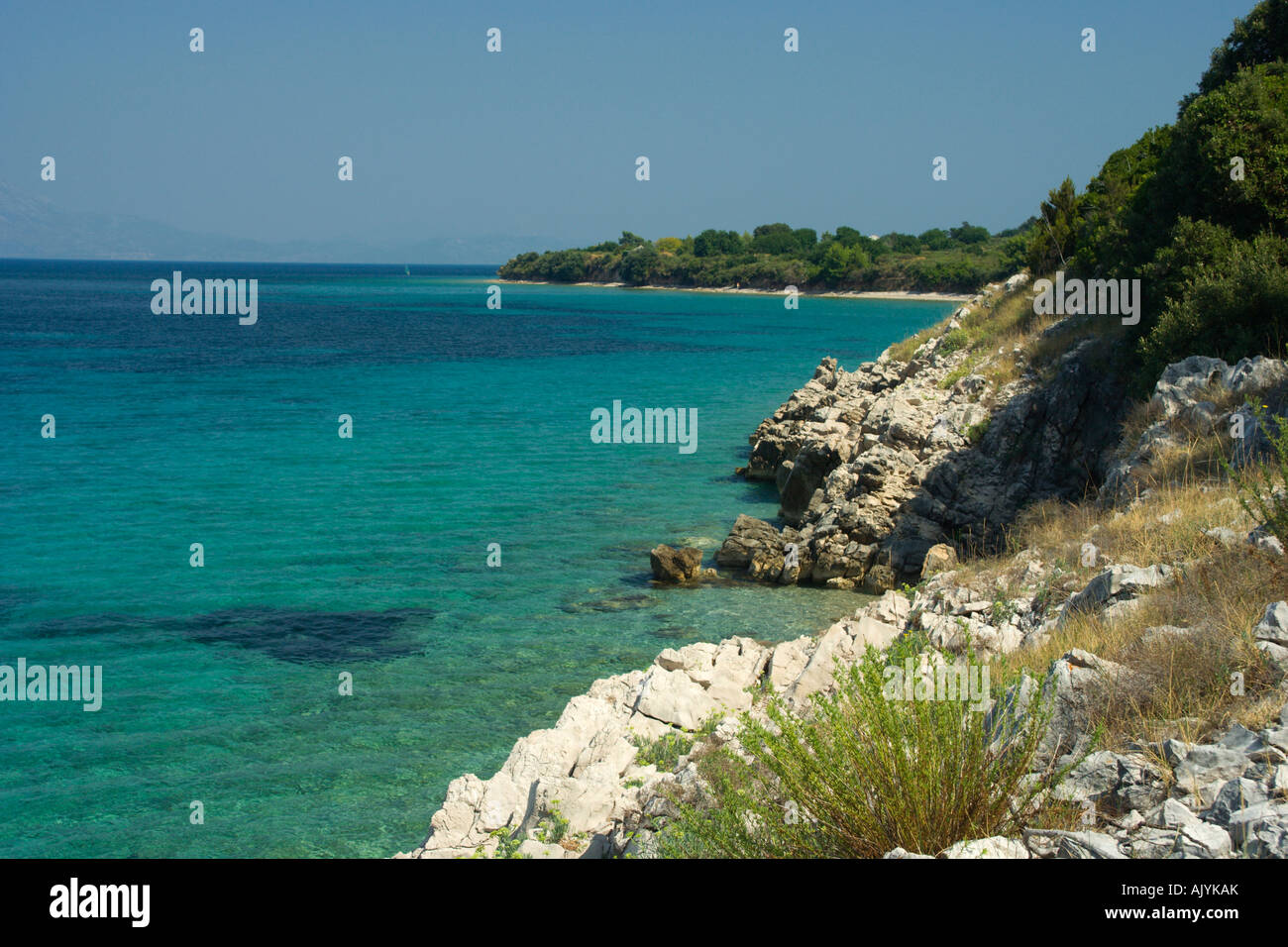 Duba Peljeska beach Croatia Stock Photo - Alamy