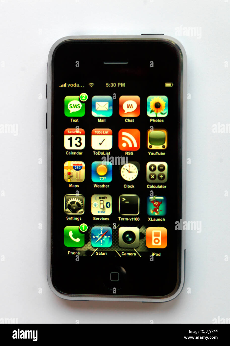 Customised Keypad on Iphone Stock Photo - Alamy