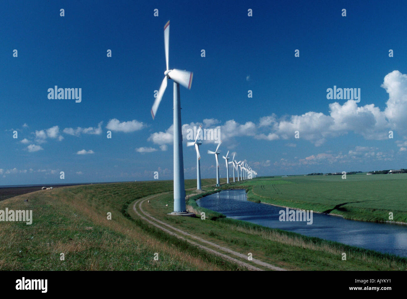 Wind mill / Wind turbine / Windrad / Windkraftrad Stock Photo: 8478192 ...