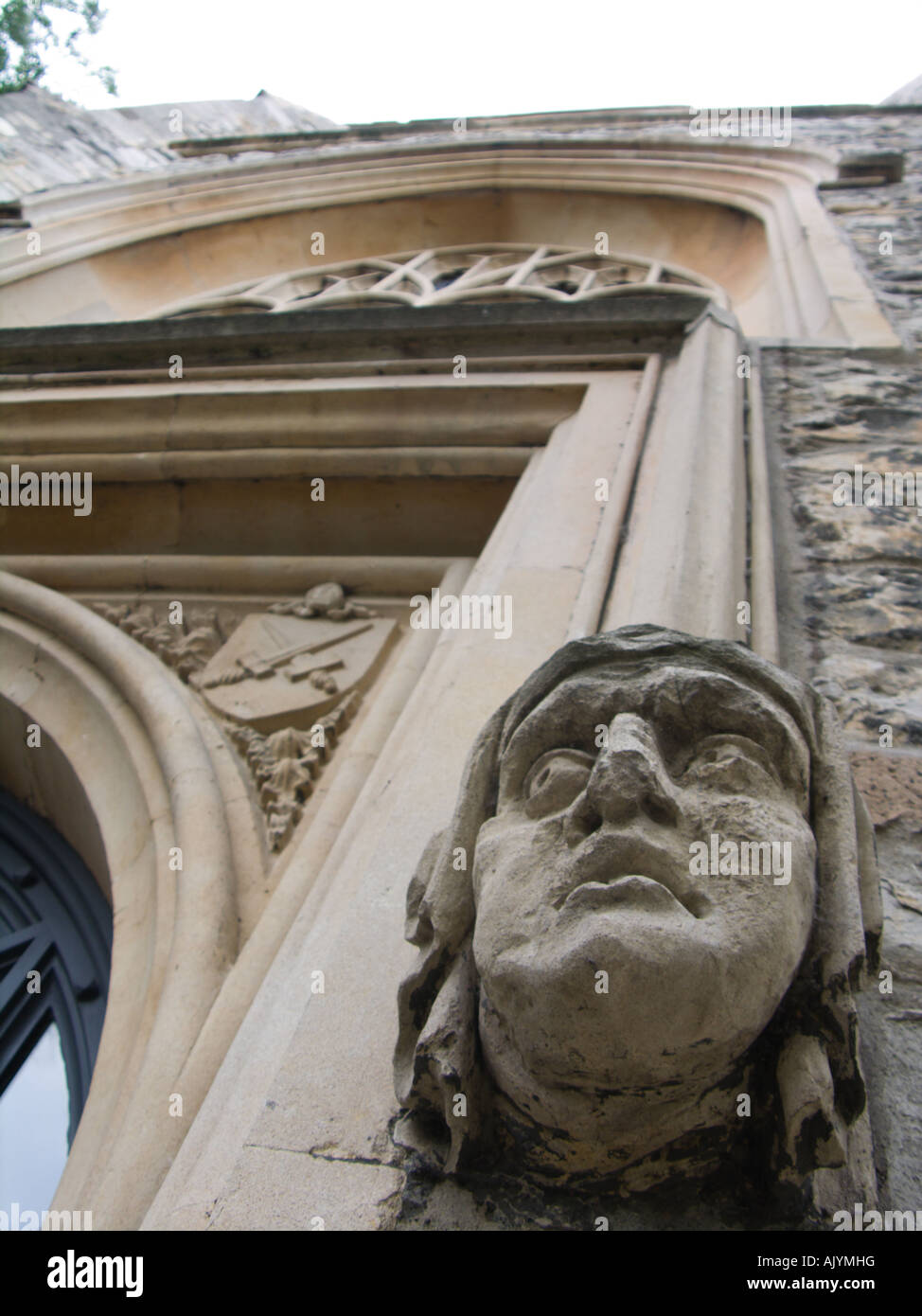 Gargoyle by the door of putney church, also known as st mary’s church ...