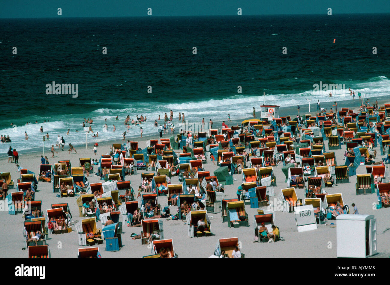 Wicker Beach Chair / Sylt / Strandkorb / Strandkoerbe Stock Photo - Alamy