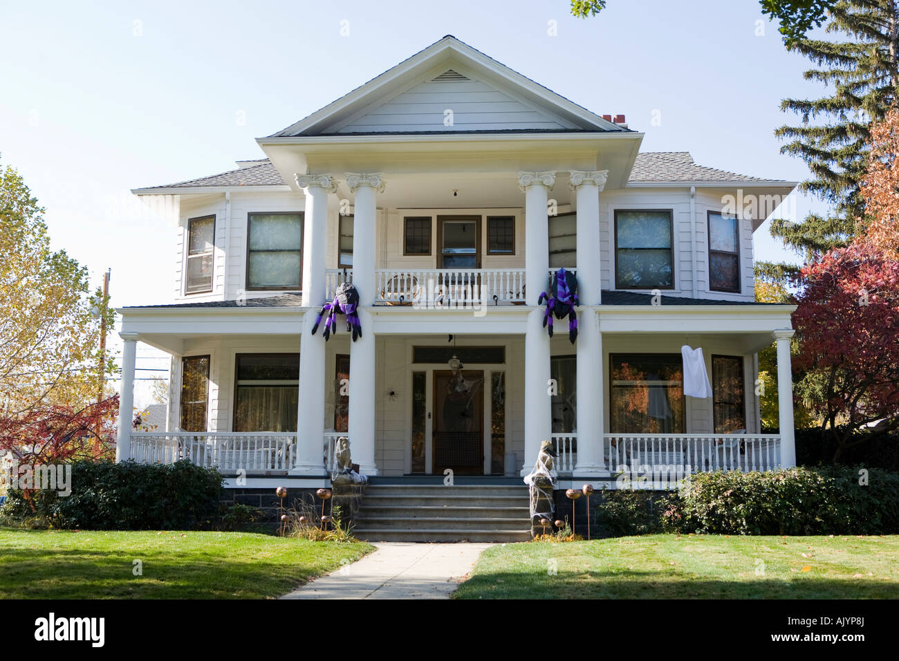 Large vintage house in the fall Stock Photo - Alamy