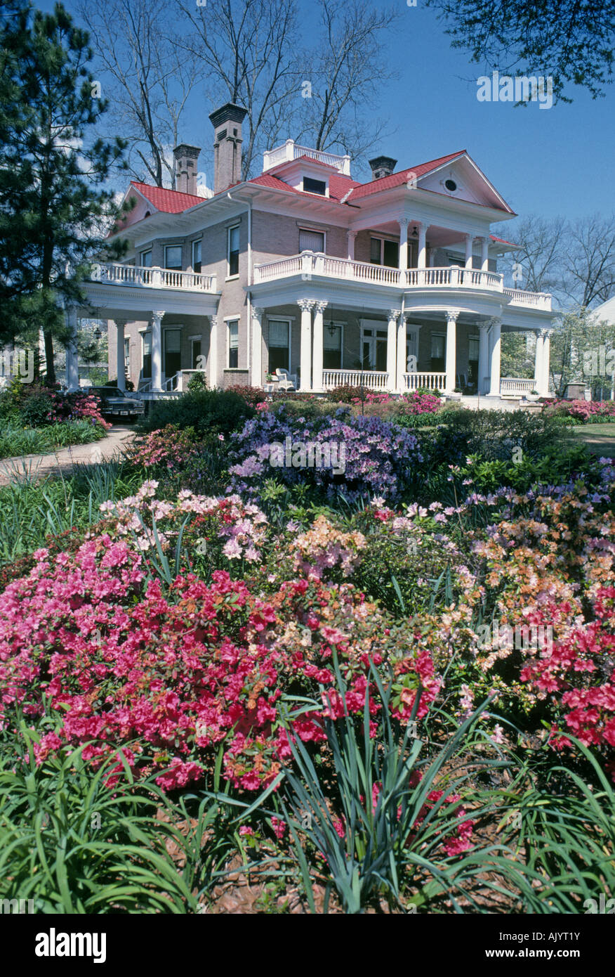 A view of one of the city s beautiful historic homes and gardens Stock ...