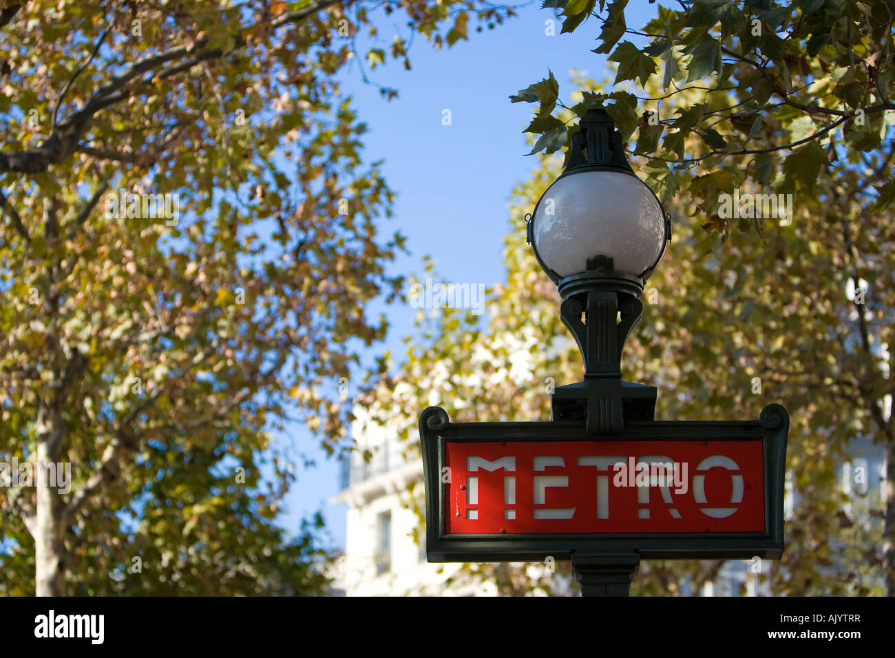 Metro Sign Paris France Europe landscape horizontal Stock Photo - Alamy