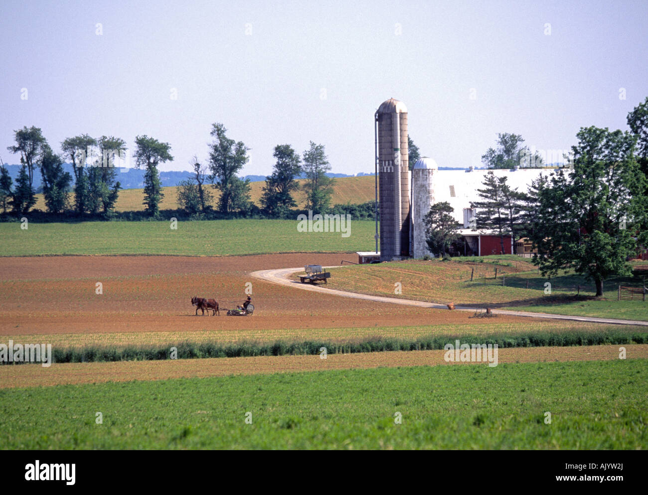 Amish farmers farm people hi-res stock photography and images - Alamy