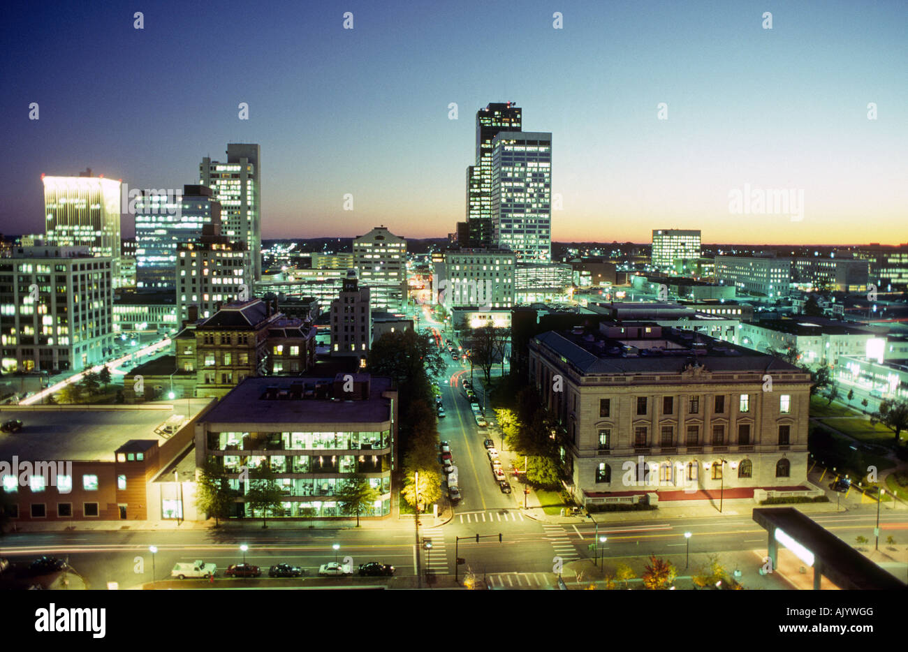 USA ARKANSAS LITTLE ROCK A view of the skyline of Little Rock Arkansas ...