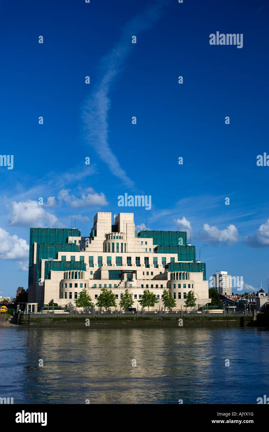MI6 Building London England UK Copy Space Stock Photo - Alamy