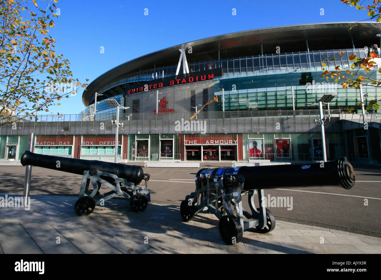 the canons by the armoury arsenal emirates stadium highbury london ...