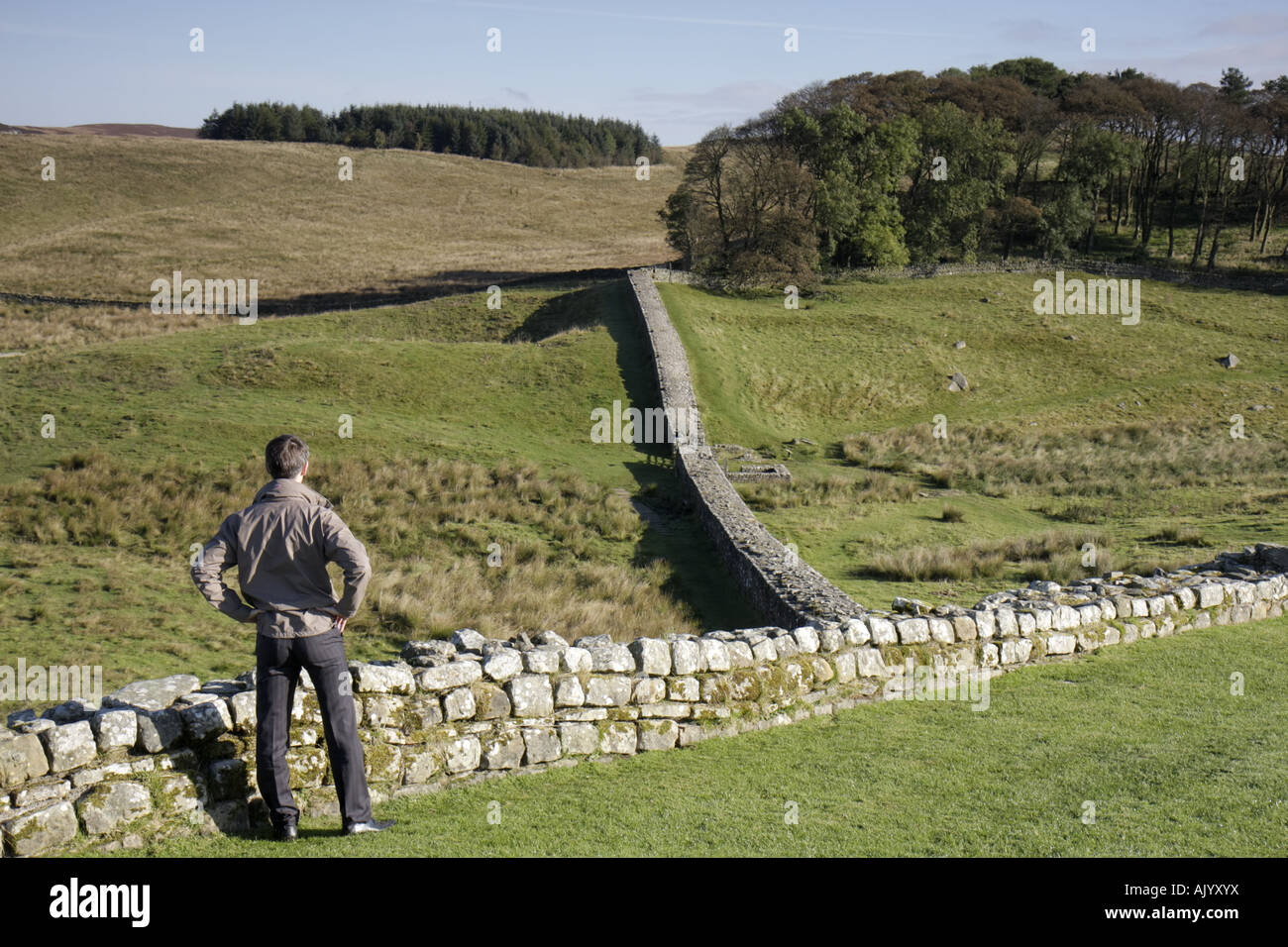 UK England Northumberland,Hexham,Hadrians Hadrian's Wall,Housesteads ...