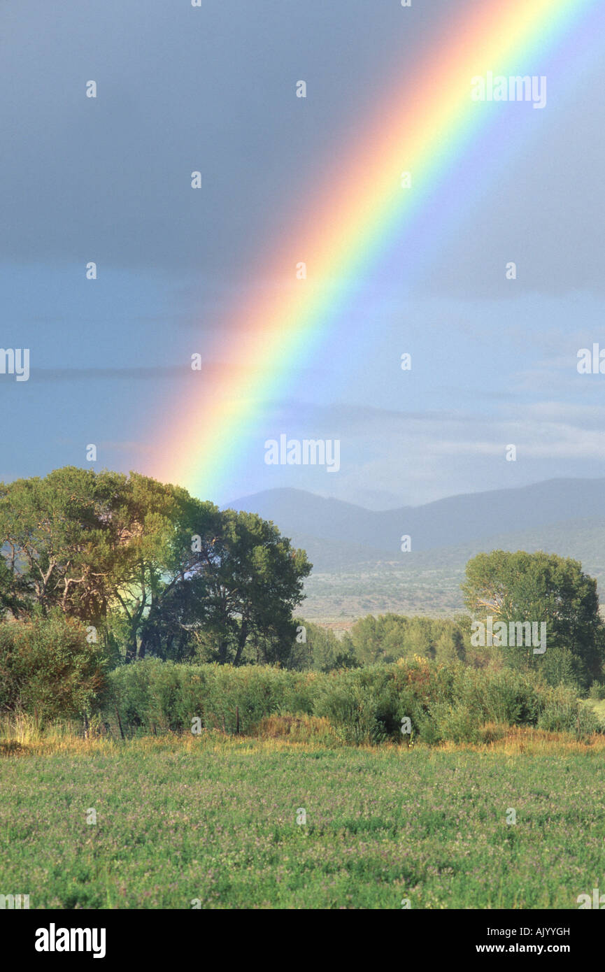 Rainbow Colorado Rocky mountains Stock Photo - Alamy