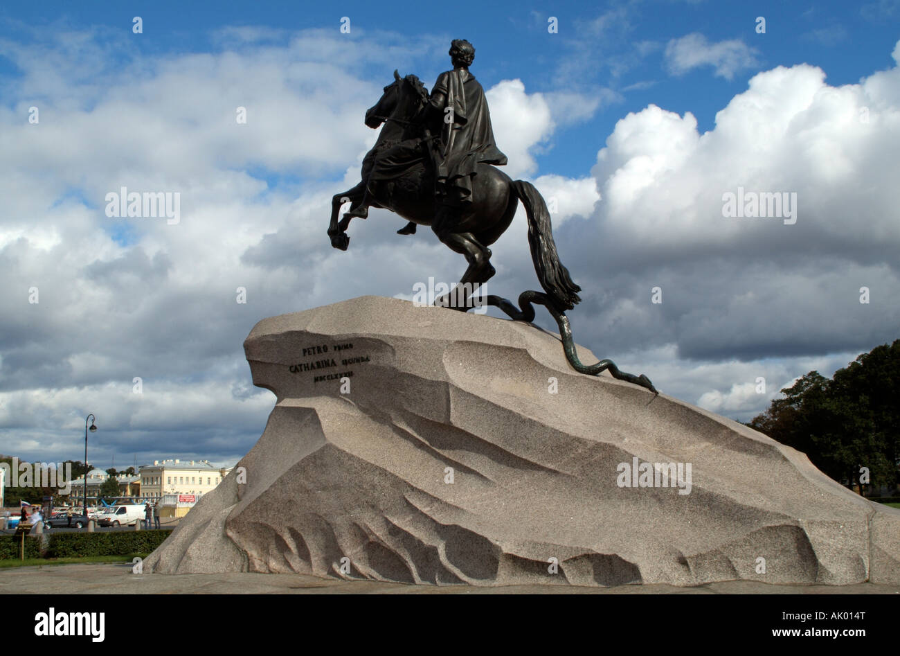 The Bronze Horseman Statue of Peter The Great in St Petersburg Russia ...