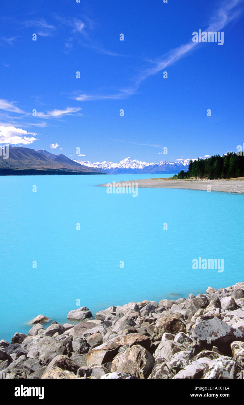 Pukaki lagoon hi-res stock photography and images - Alamy