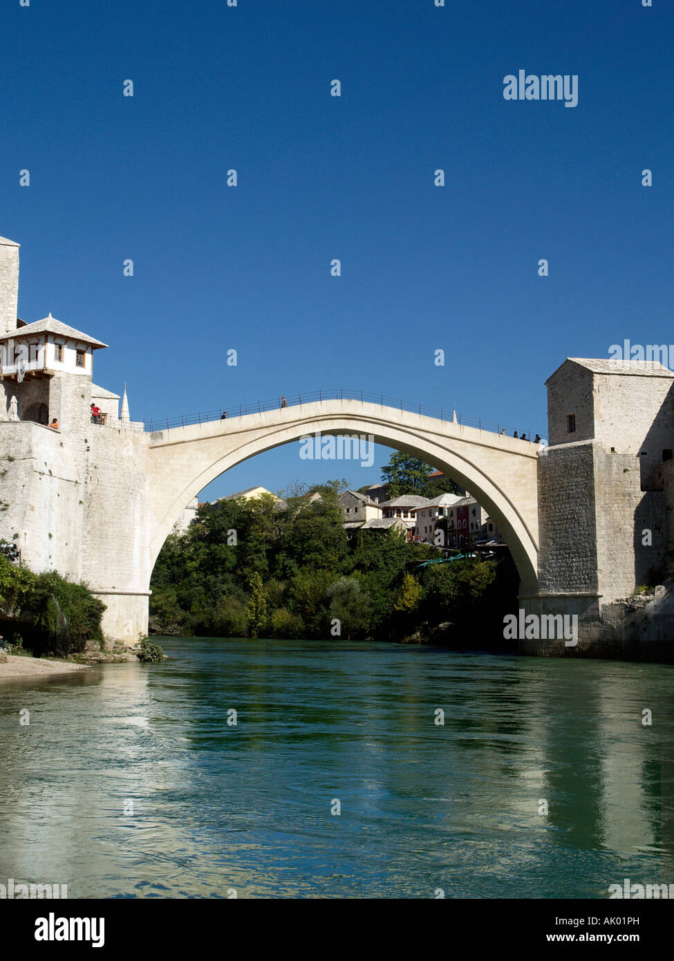 The famouse old bridge in Mostar in Bosnia and Herzegovina Stock Photo ...