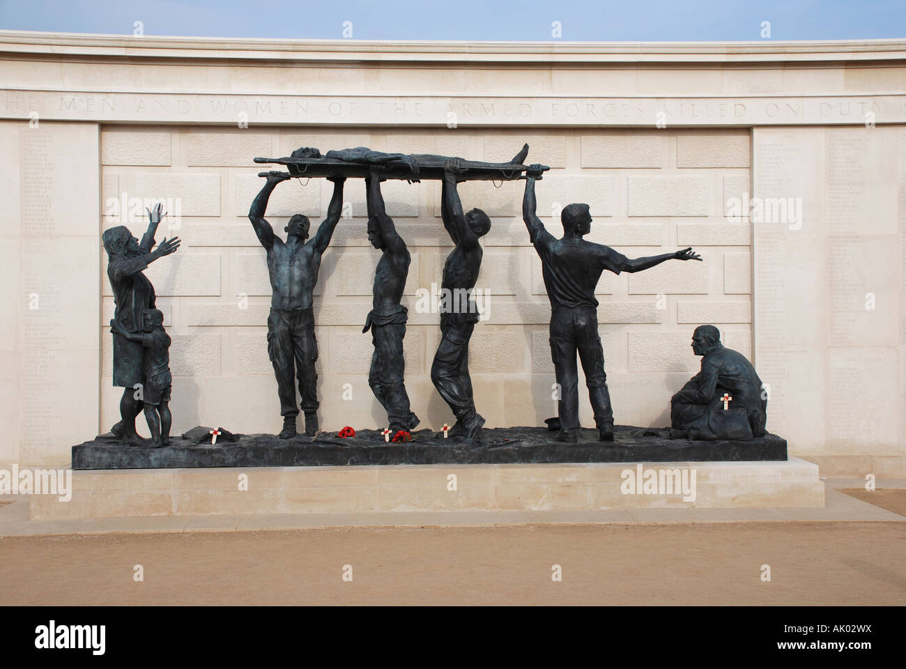 Statues national memorial arboretum staffordshire hi-res stock ...