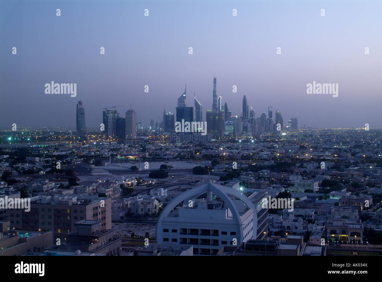Dubai at night Stock Photo - Alamy