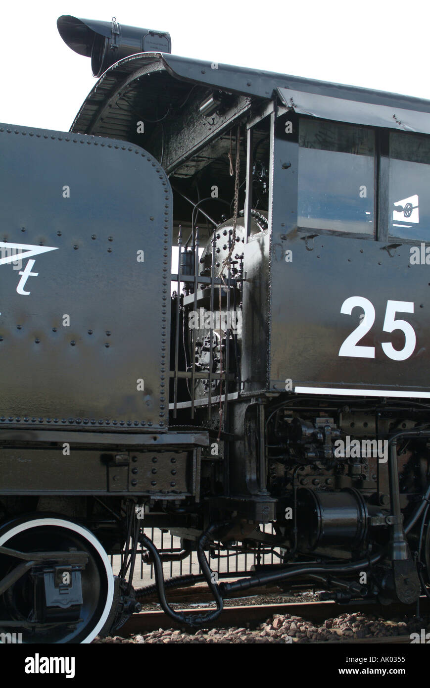 Train steam locomotive cab controls hi-res stock photography and images ...